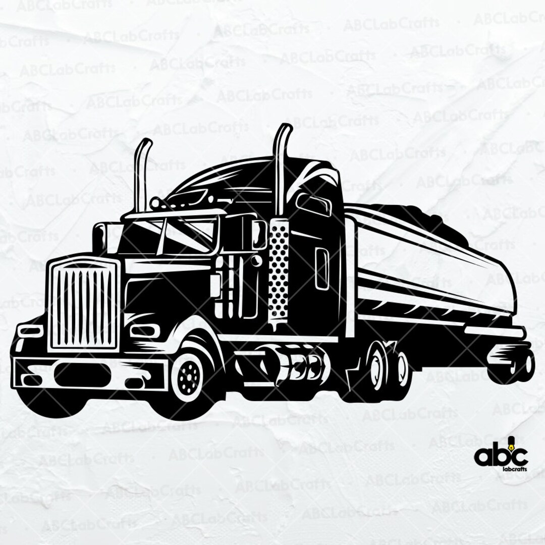 Oil Tanker Svg File | Trucker Shirt Svg | Oil Tank Svg | Truck Driver ...