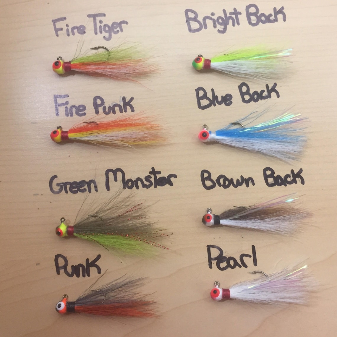 Hand-tied Bucktail Jigs-two Pack - Etsy