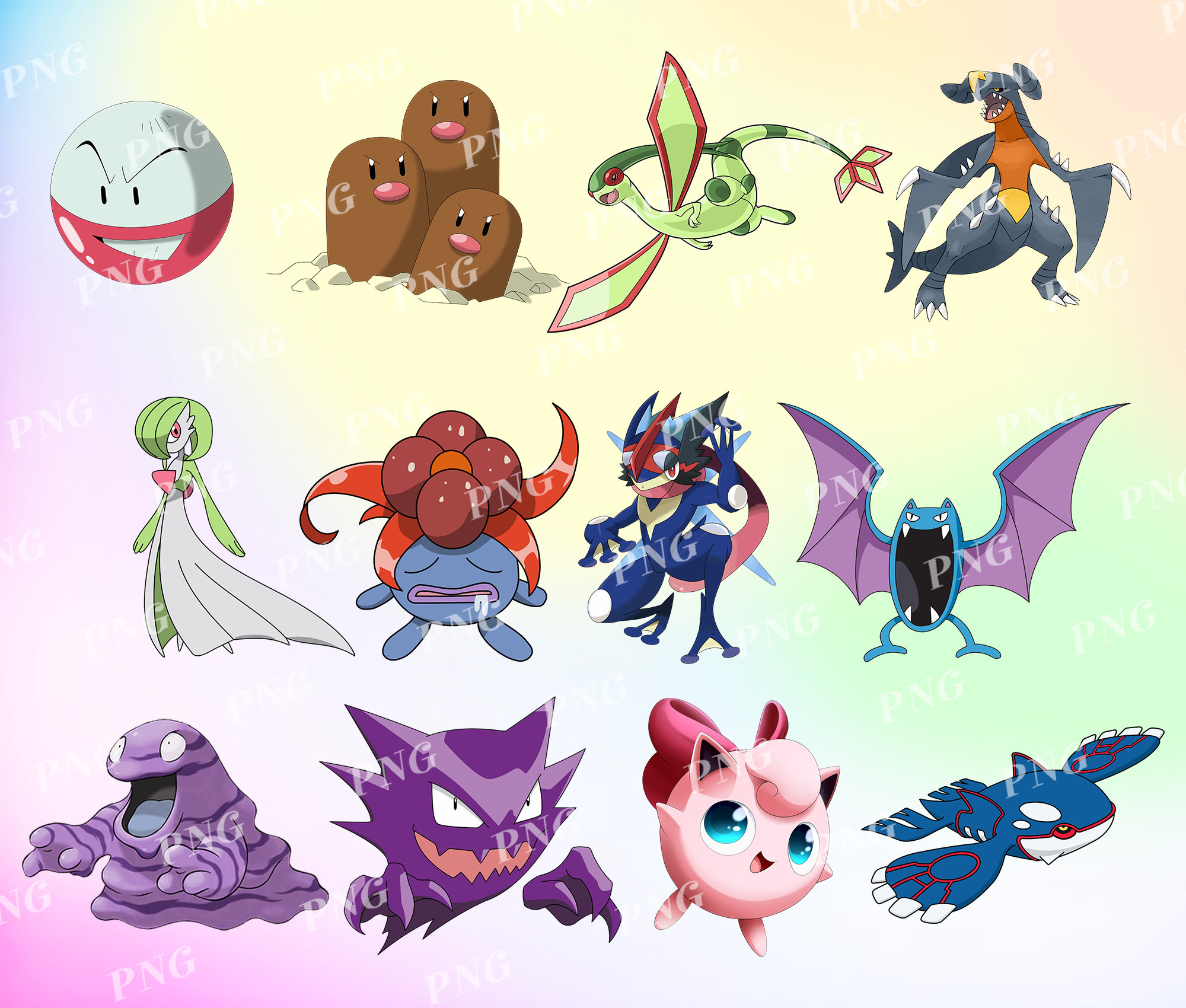 99 Designs Poke Monster Png Bundle, Cartoon Png Designs, Cartoon ...