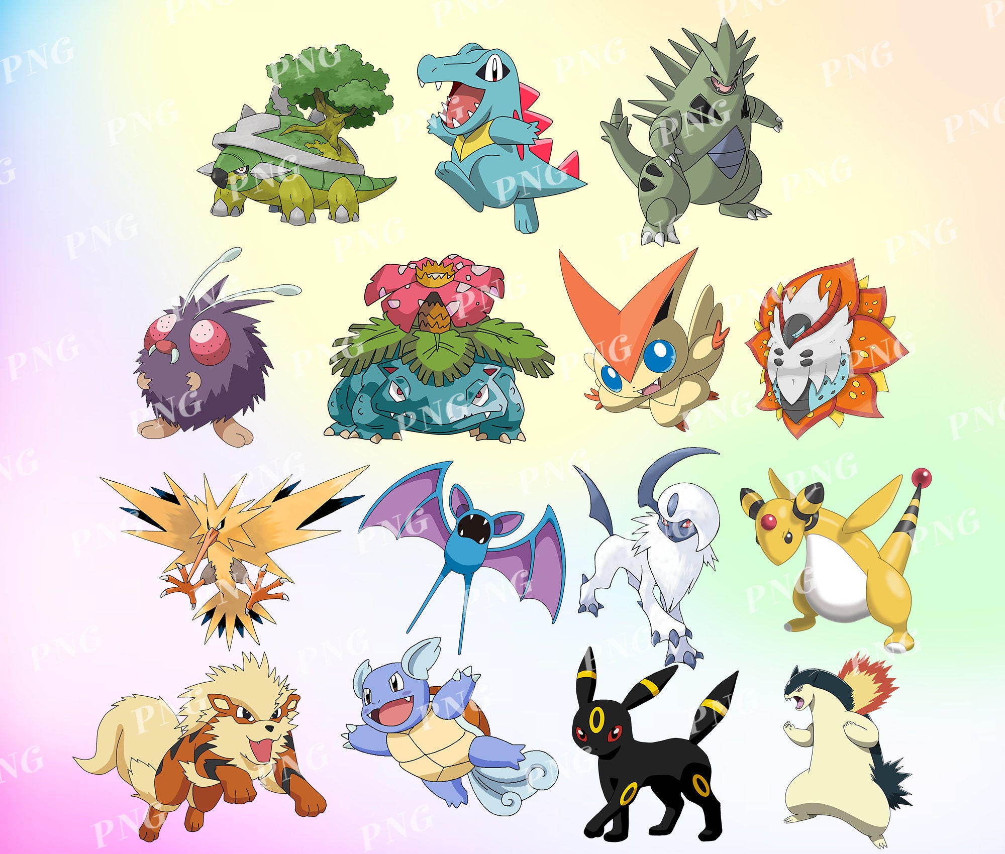 99 Designs Poke Monster Png Bundle, Cartoon Png Designs, Cartoon ...