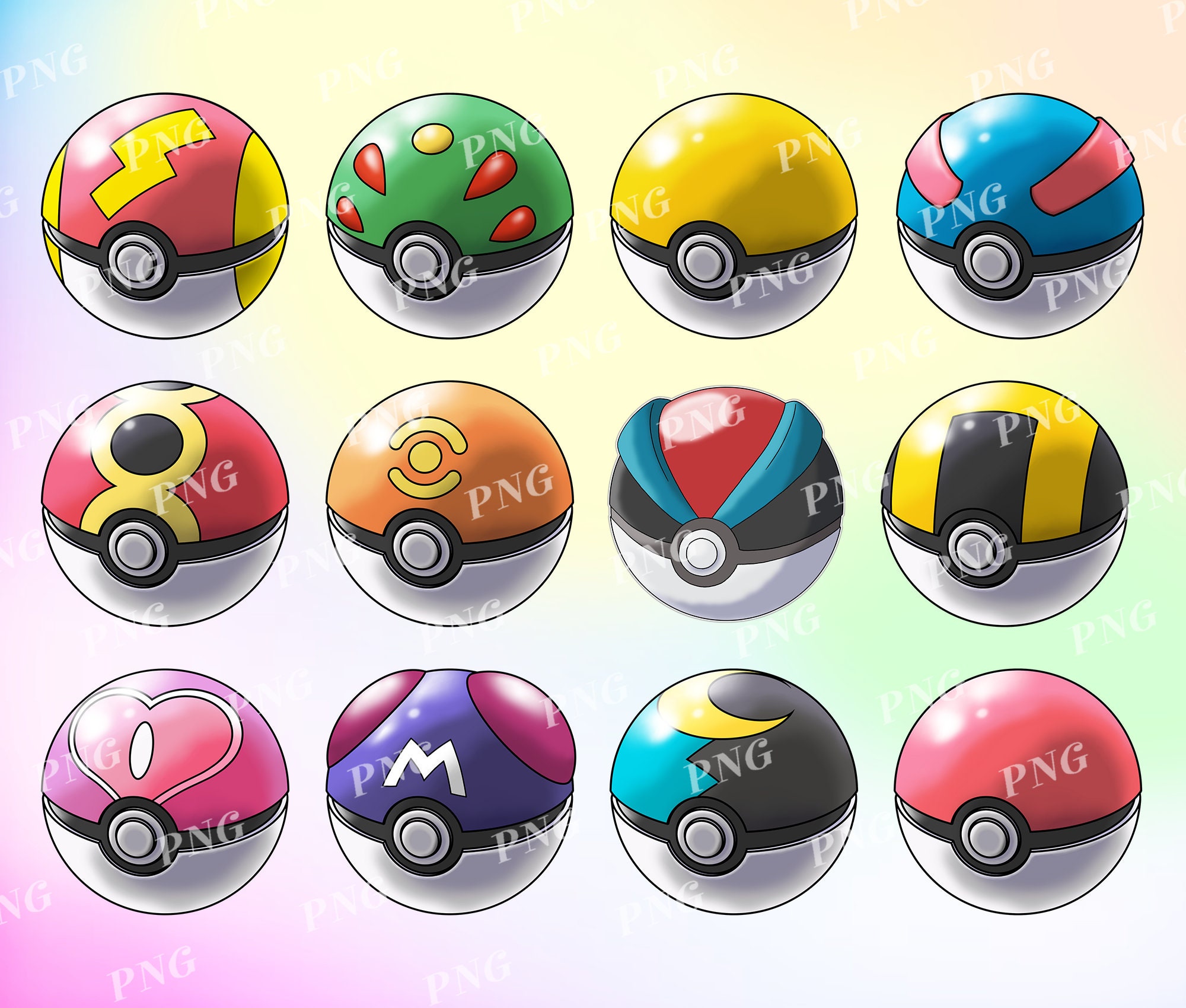 99 Designs Poke Monster Png Bundle, Cartoon Png Designs, Cartoon ...