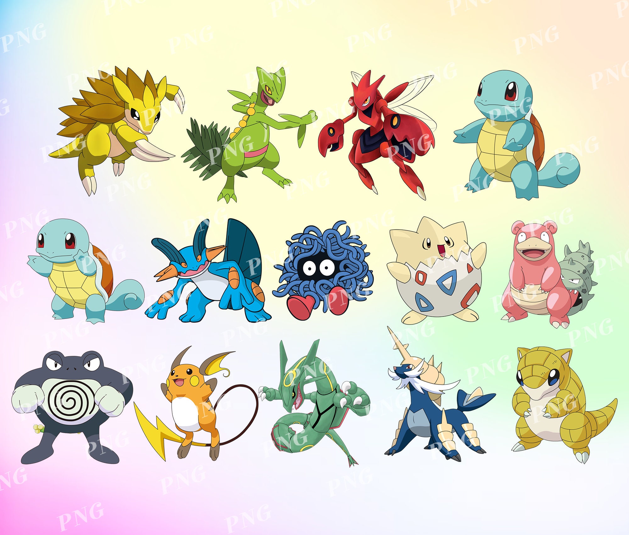 99 Designs Poke Monster Png Bundle, Cartoon Png Designs, Cartoon ...