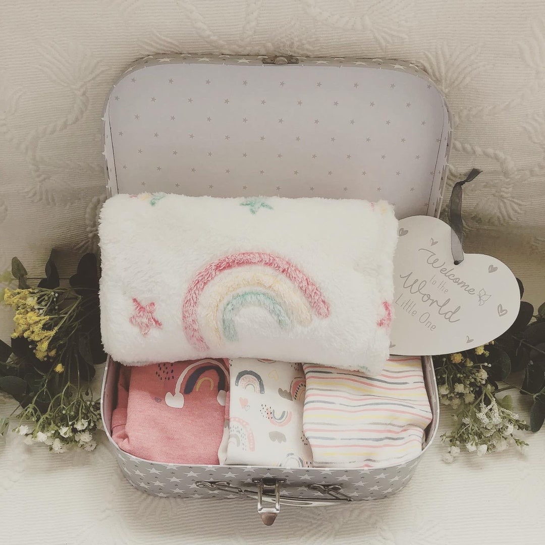 Rainbow Baby Hamper, Rainbow Baby Clothes, Baby Girl Hamper, Baby Girl ...