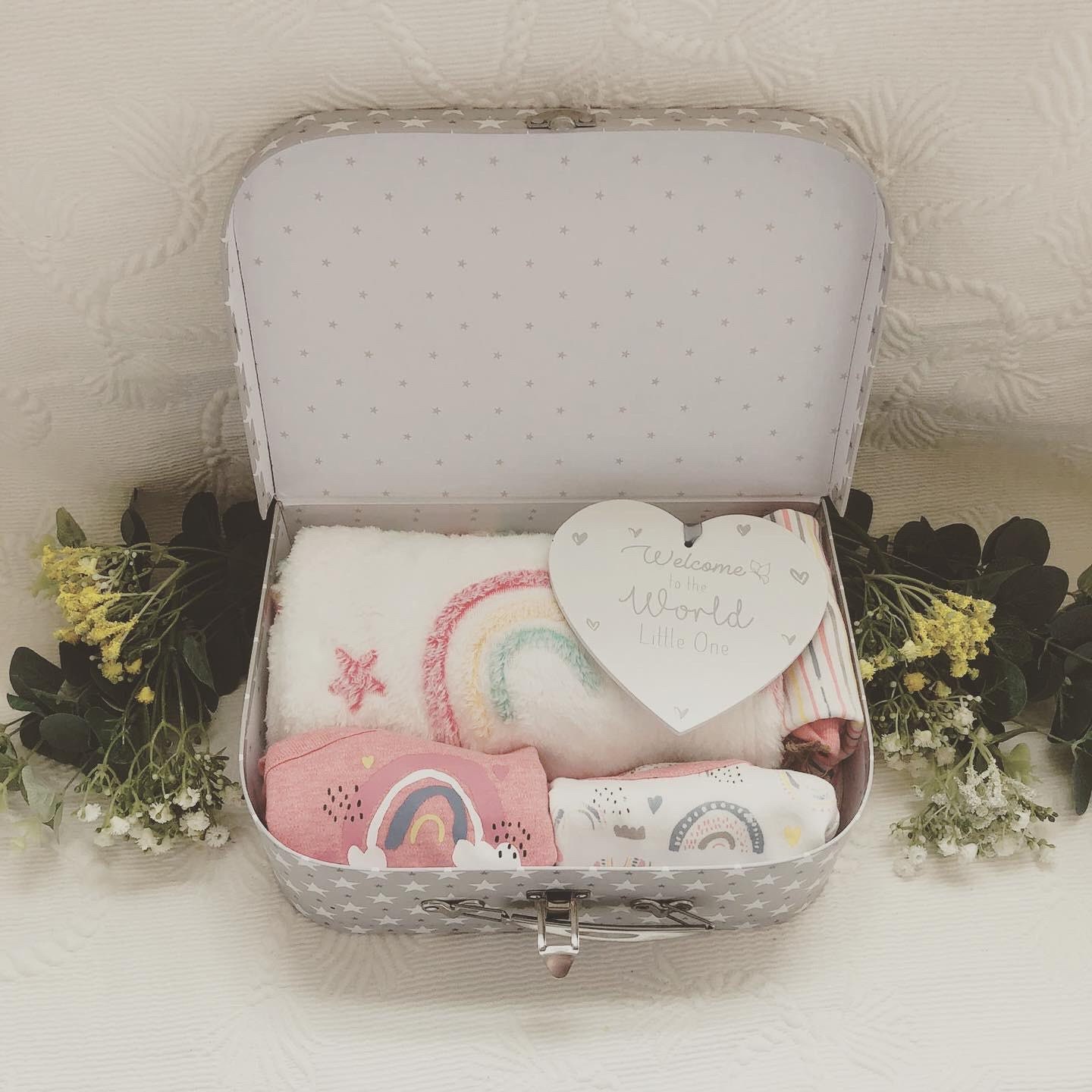 Rainbow Baby Hamper, Rainbow Baby Clothes, Baby Girl Hamper, Baby Girl ...