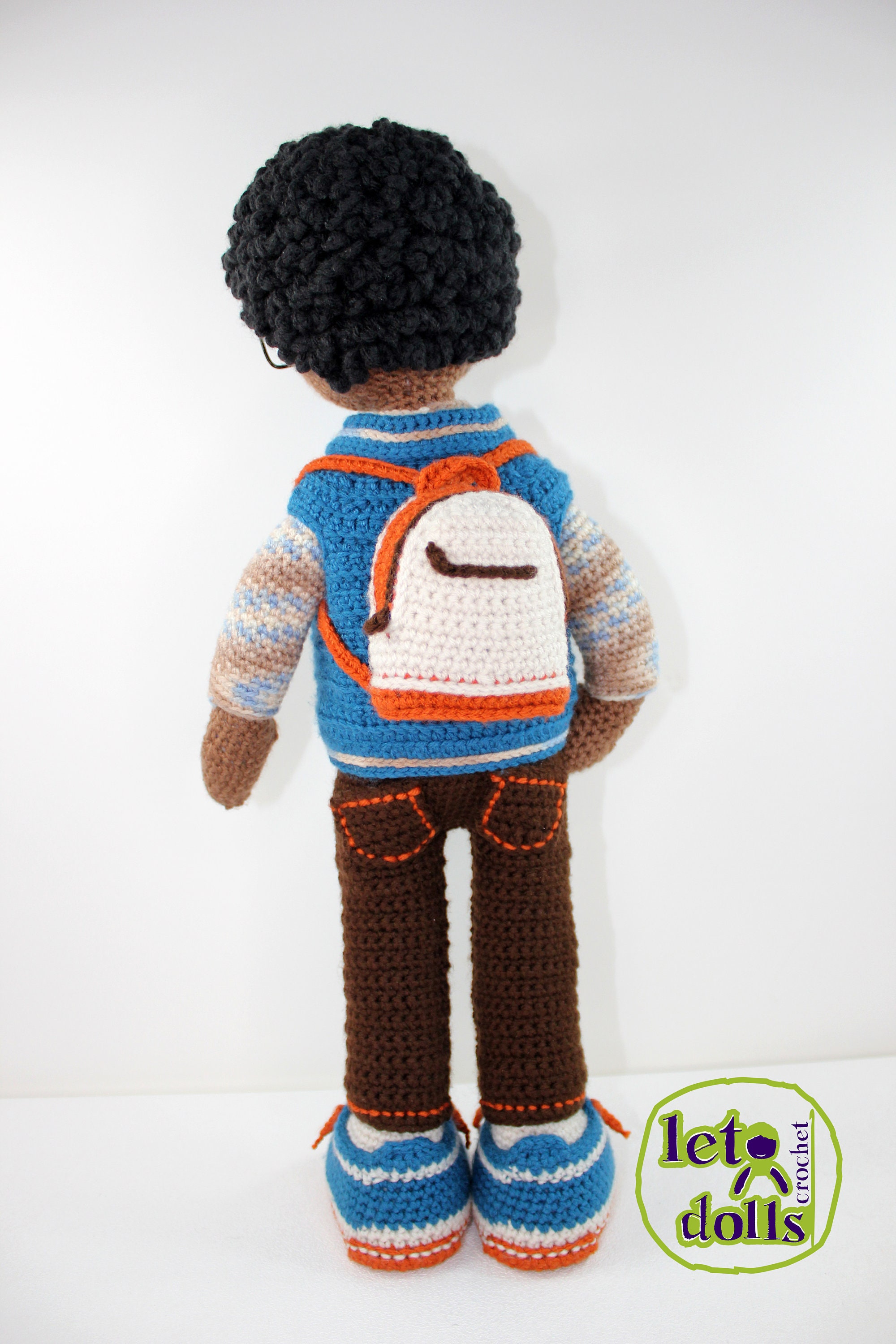 Jamal Large Crochet Doll Pattern, Amigurumi, 21