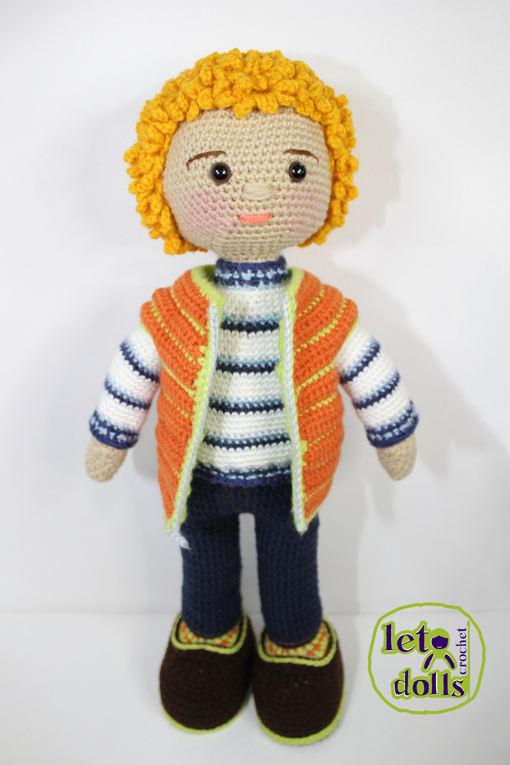 Dan Large Crochet Doll Pattern Amigurumi 21/53cm Tall | Etsy