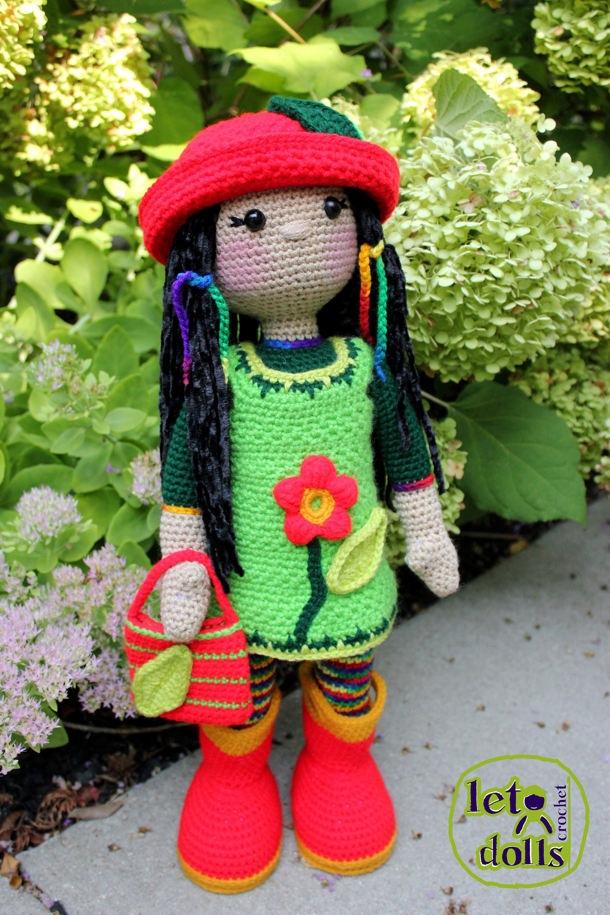 Emma Large Crochet Doll Pattern, Amigurumi, 21
