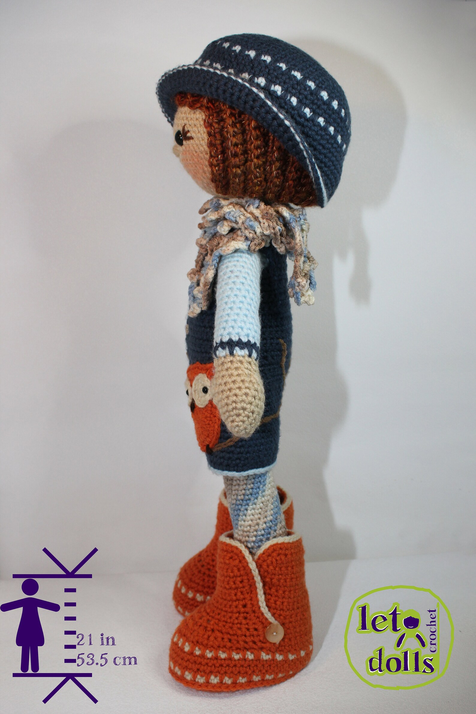 Maya Large Crochet Doll Pattern 21/53cm Tall Amigurumi | Etsy