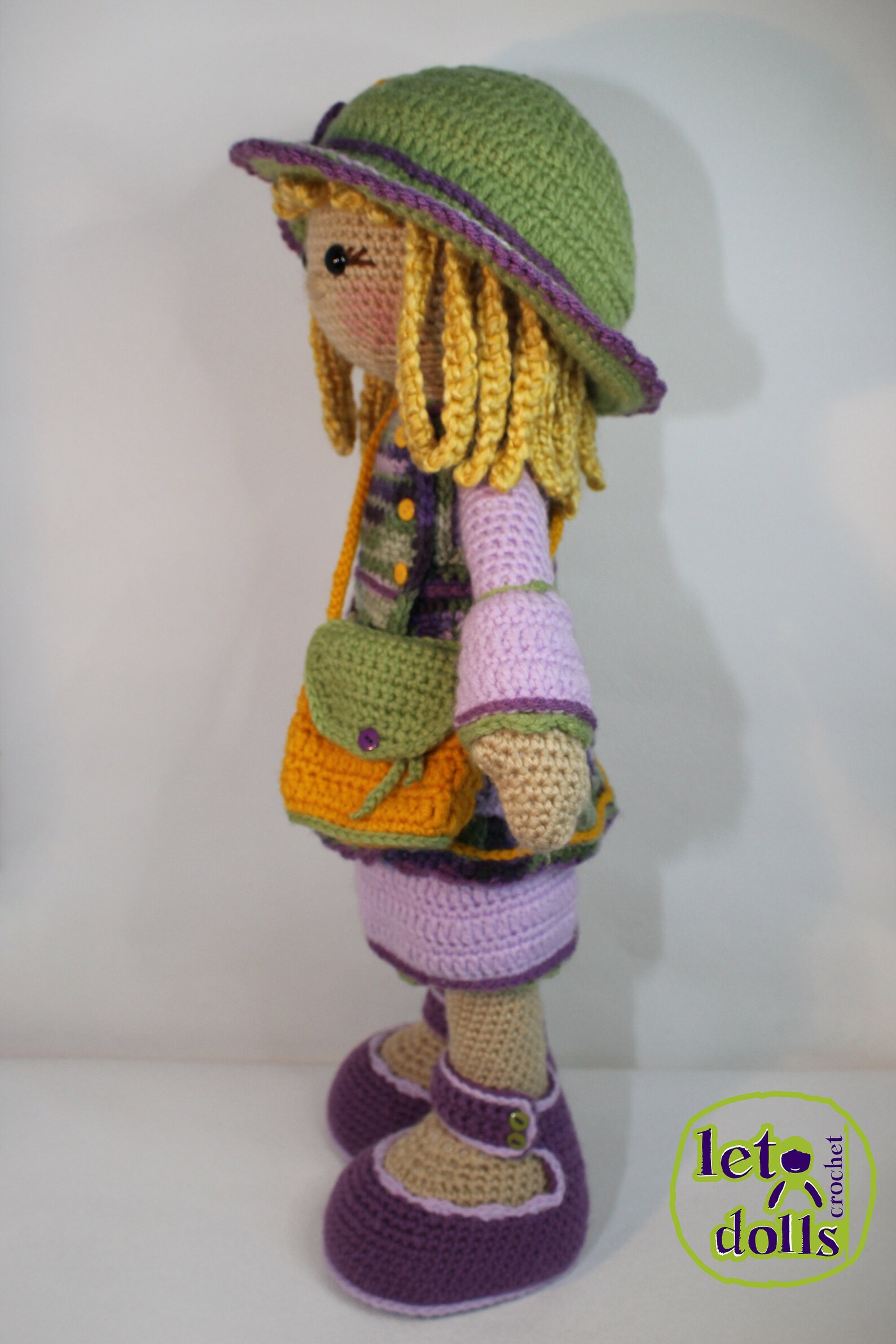 Kaila Large Crochet Doll Pattern 21/53cm Tall | Etsy