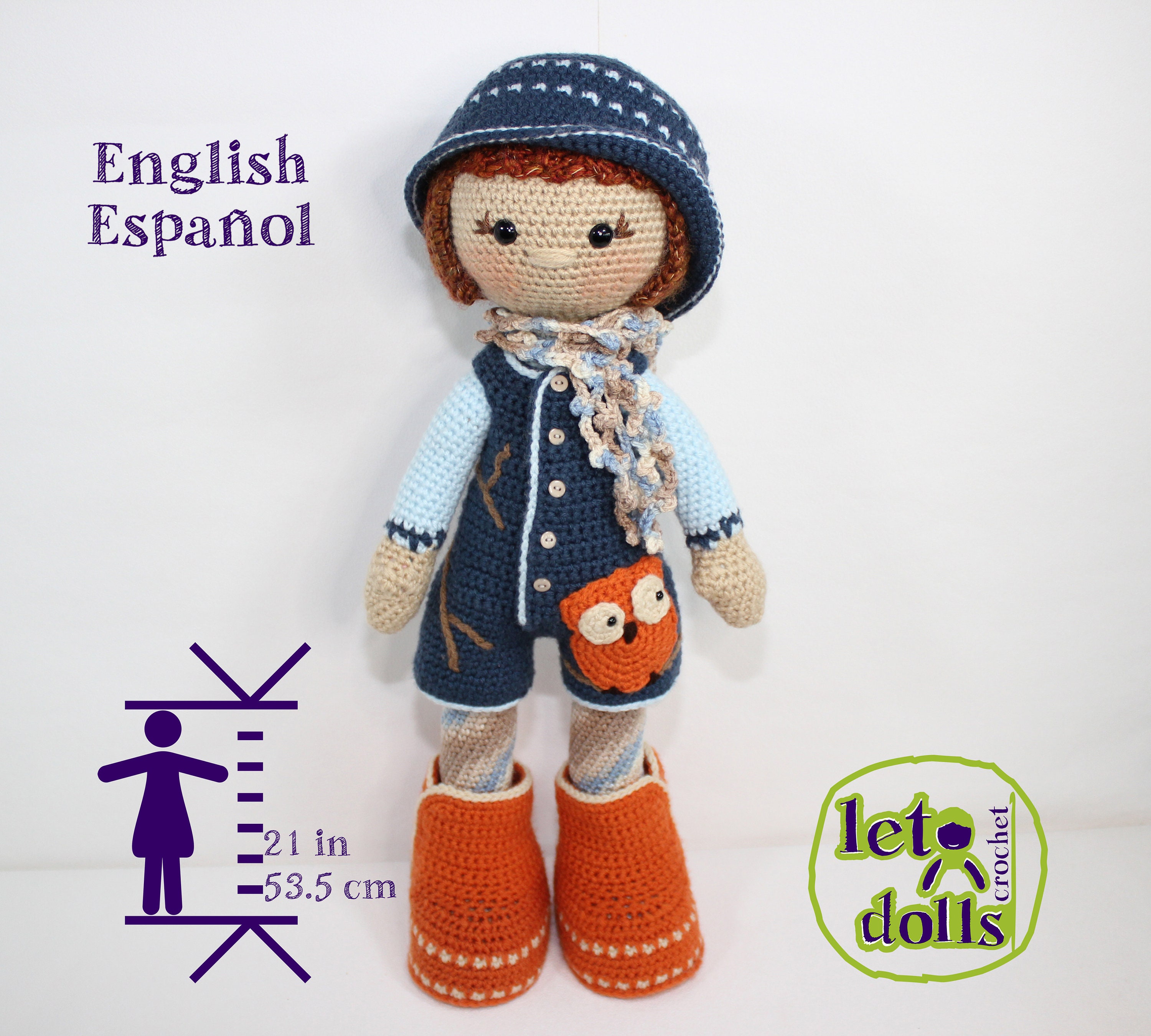 Maya Large Crochet Doll Pattern 21/53cm Tall Amigurumi | Etsy