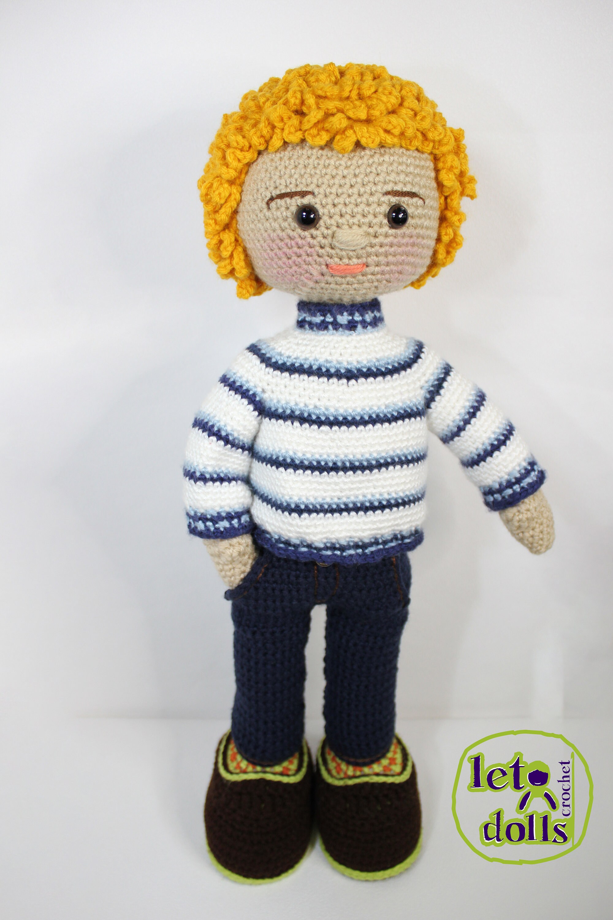 Dan Large Crochet Doll Pattern Amigurumi 21/53cm Tall | Etsy