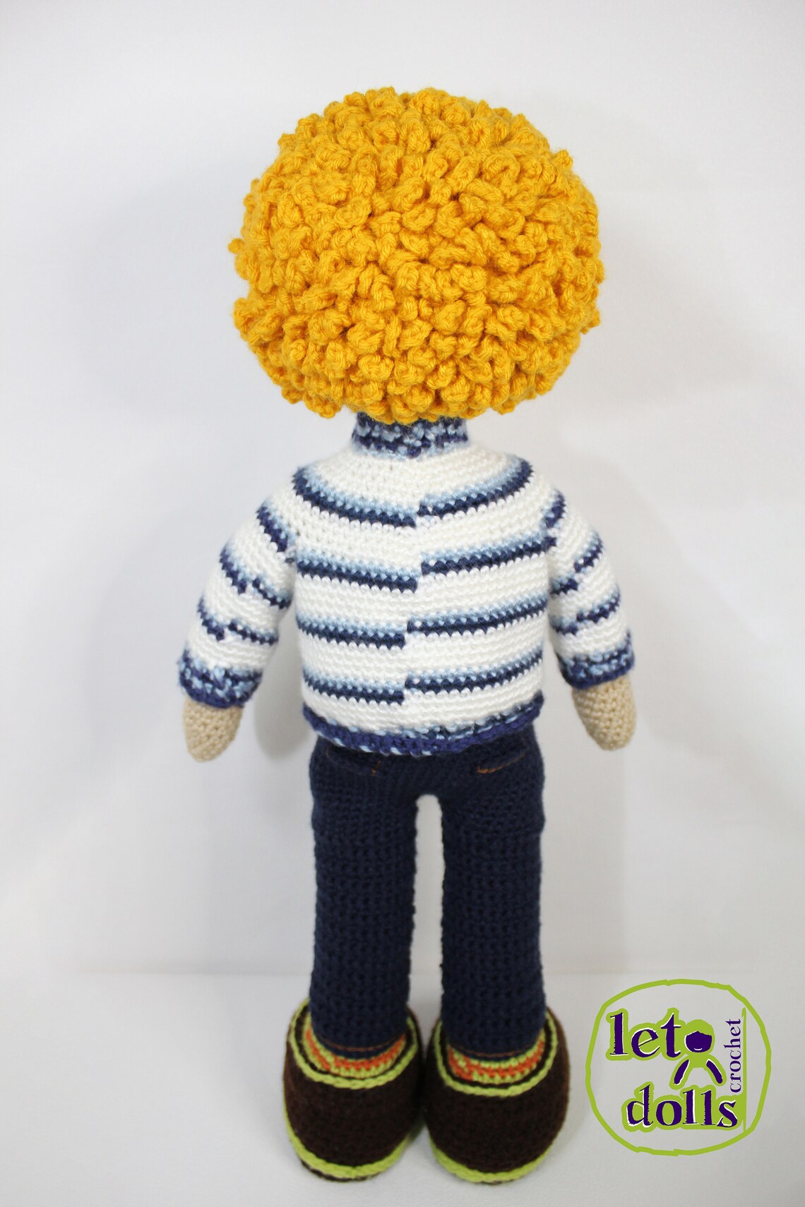 Dan Large Crochet Doll Pattern Amigurumi 21/53cm Tall - Etsy