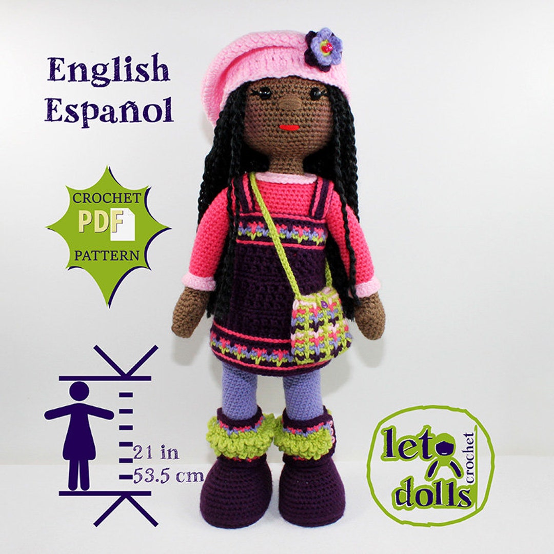 Brenda Large Crochet Doll Pattern, Amigurumi, 21"/ 53 Cm Tall - Etsy