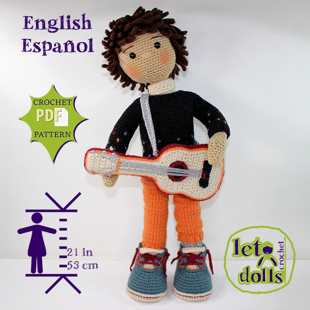 Ivan Large Crochet Doll Pattern, Amigurumi, 21