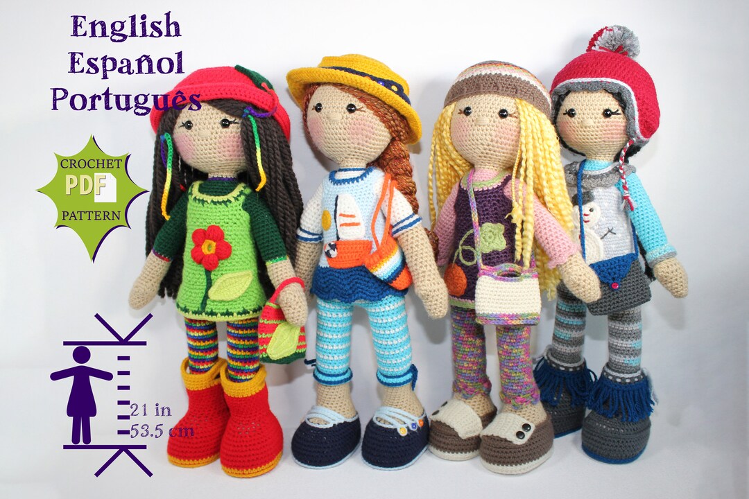 All Seasons Friends Crochet Doll Patterns Amigurumi - Etsy
