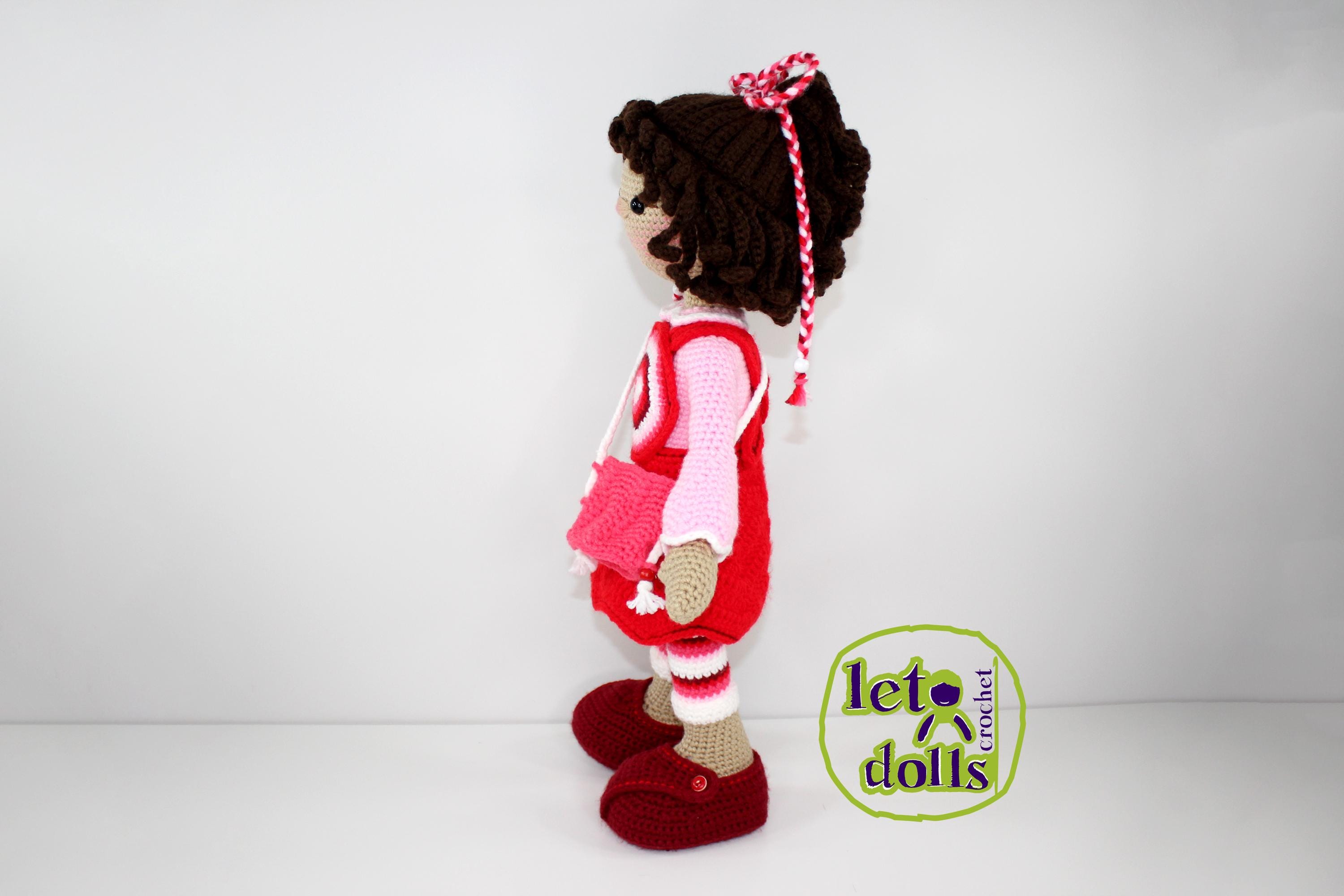 Nora Large Crochet Doll Pattern, 21