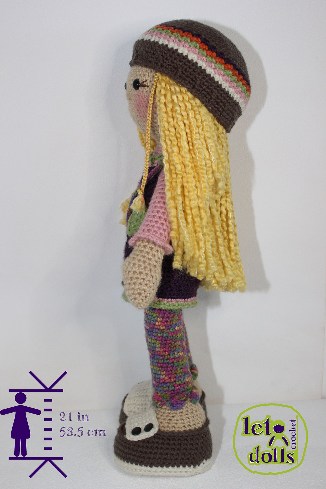 Gabi Large Crochet Doll Pattern | Etsy