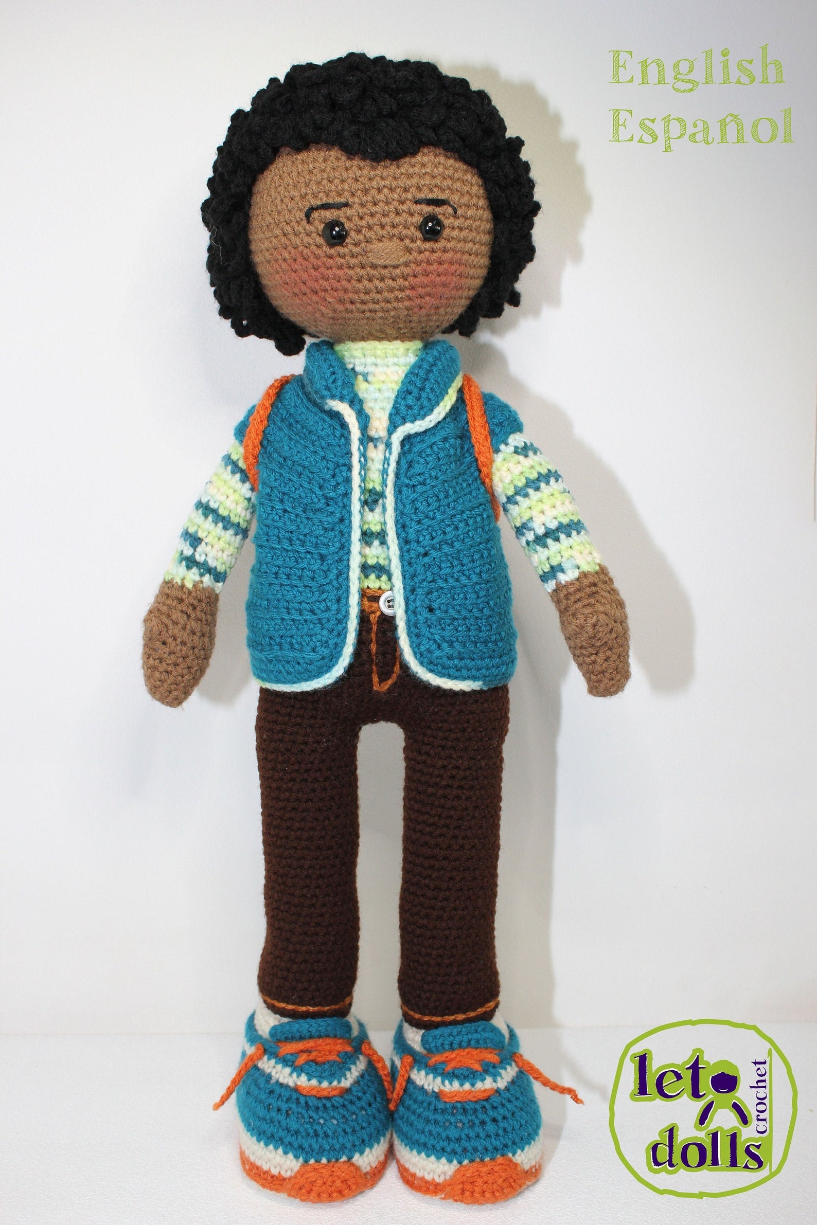 Jamal Large Crochet Doll Pattern | Etsy