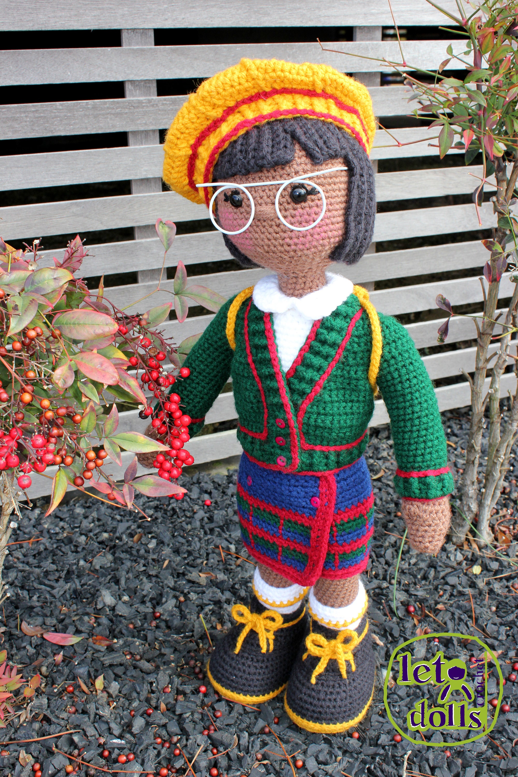 Olivia Large Crochet Doll Pattern, Amigurumi, 21