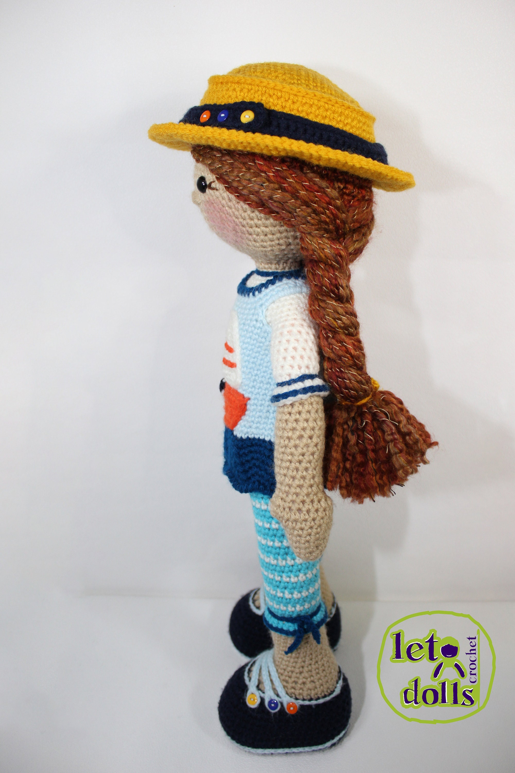 Fay Large Crochet Doll Pattern Amigurumi 21/ 53 Cm | Etsy