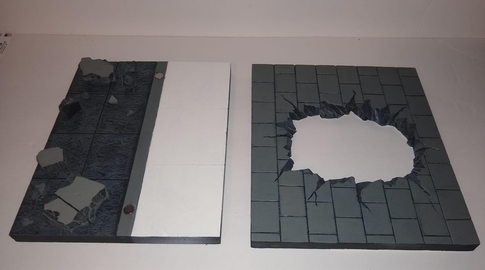 Smashed Concrete Wall - 1/12 Scale Action Figure Stand Diorama - Etsy
