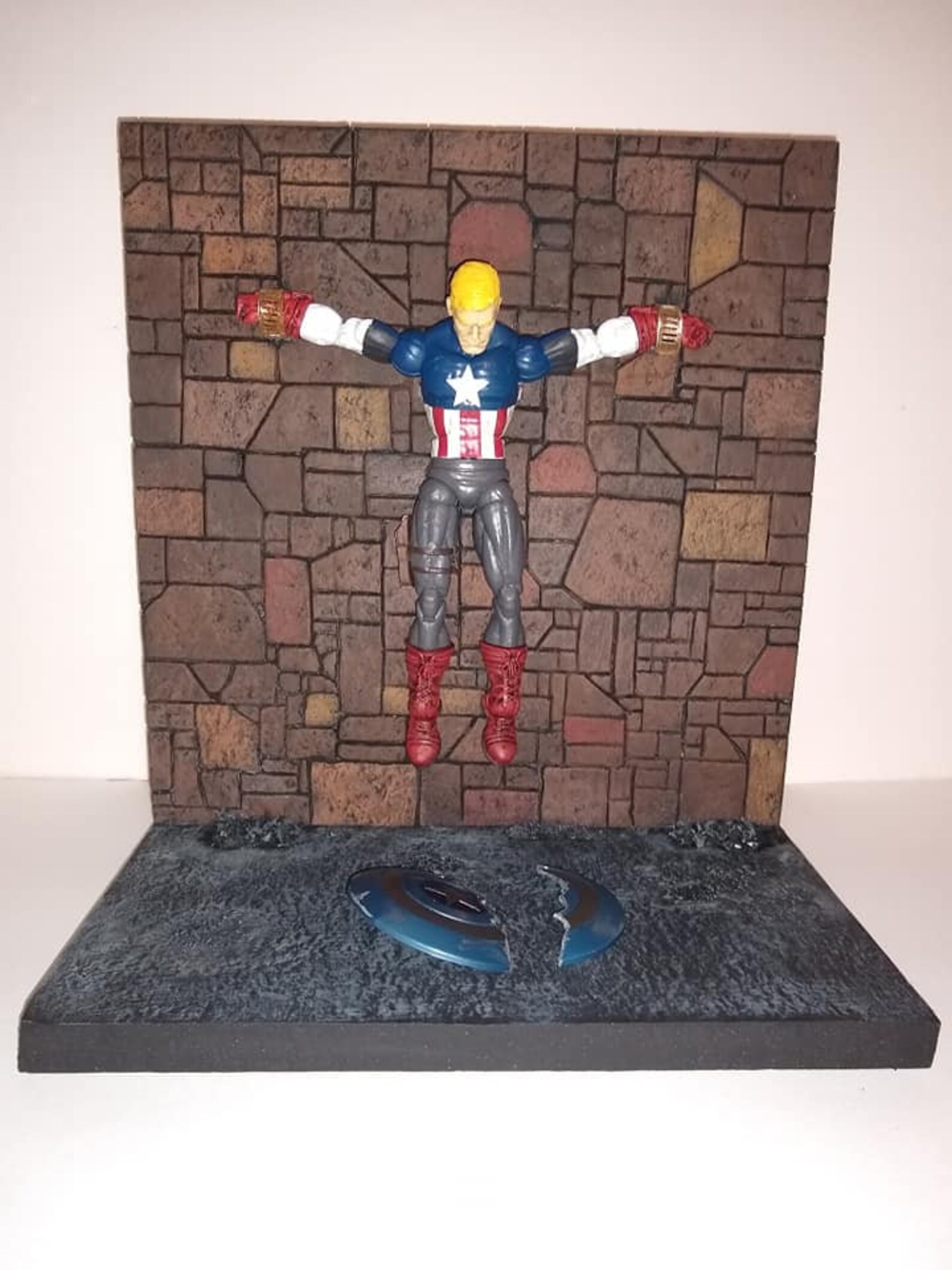 Captain America - Dungeon Diorama Action Figure Display - Etsy