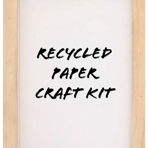Recycled Paper Craft Kit DIY - Etsy
