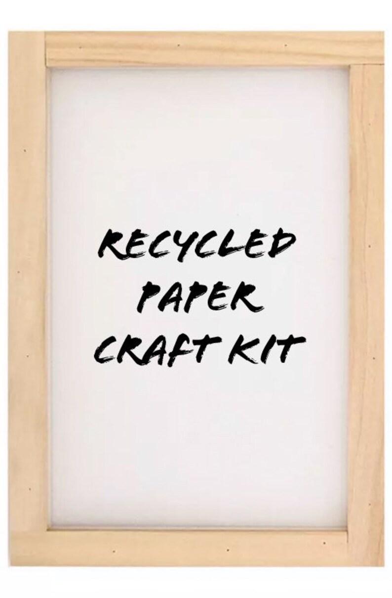 Recycled Paper Craft Kit DIY - Etsy