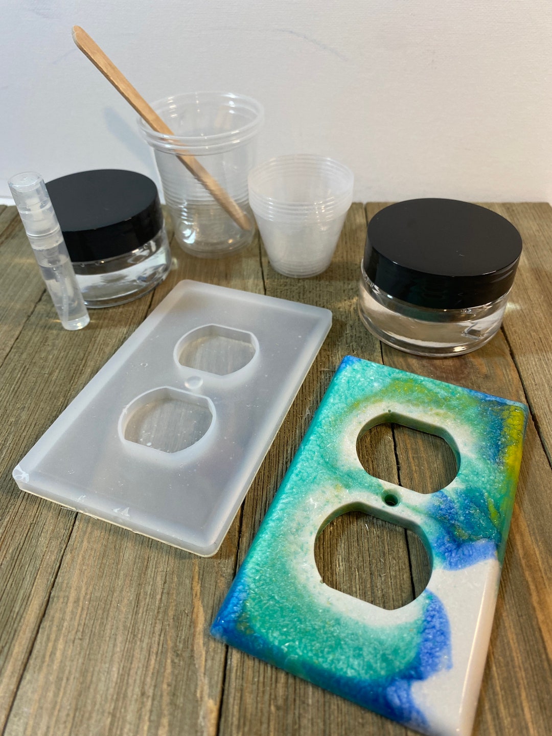 Light Switch Resin With Chameleon Powder Craft Kit DIY - Etsy