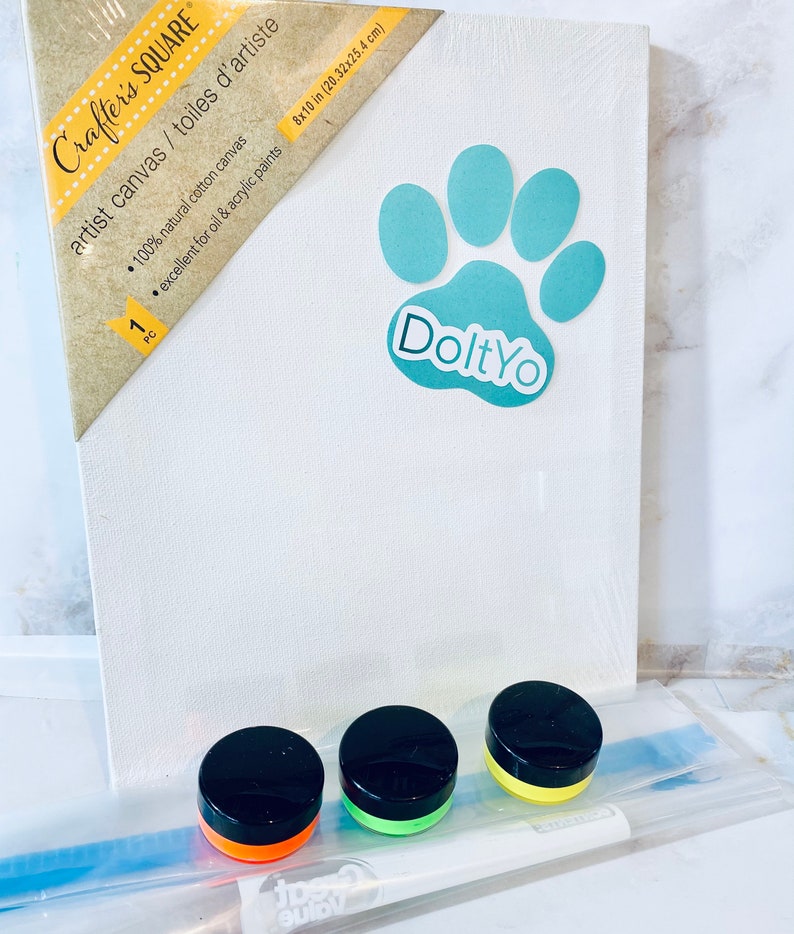 Artwork by Your Dog Dog DIY Craft Kit Paw Personalized Custom | Etsy