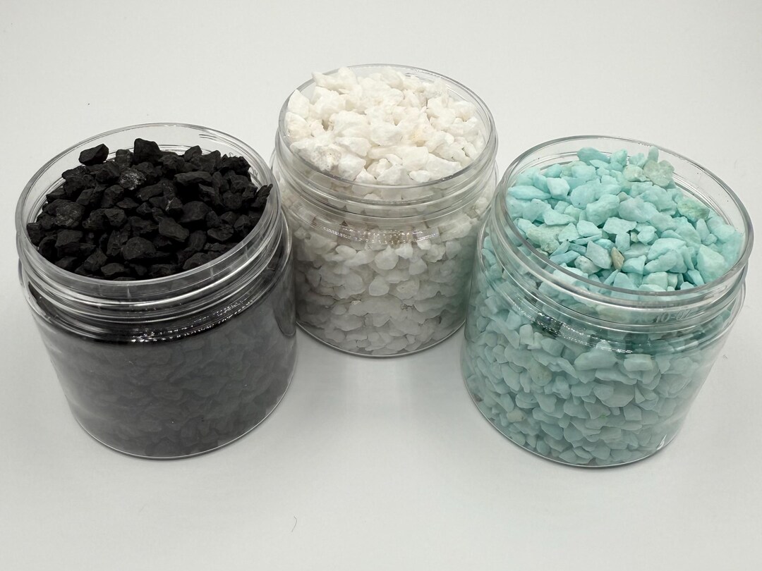 Decorative Filler Rocks Crafts DIY Projects Black White Aqua - Etsy