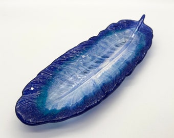 Resin Feather Tray - Etsy