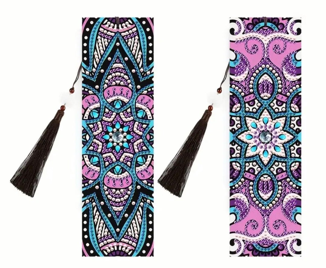 Double Diamond Painting Mandala Bookmark Kit - Makes 2 - Etsy