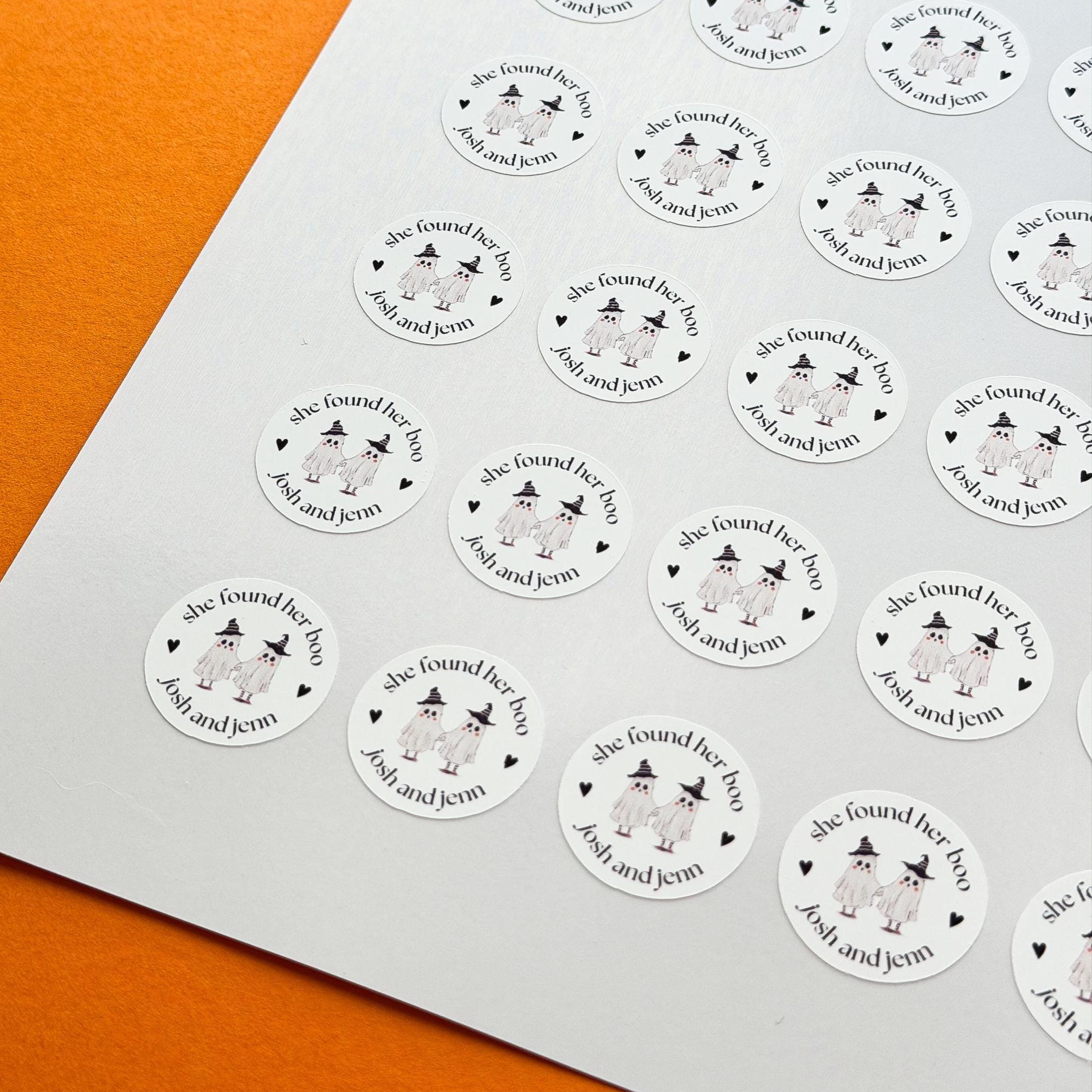 She Found Her Boo Circle Sticker Sheet | Bridal Party, Bridal Shower ...