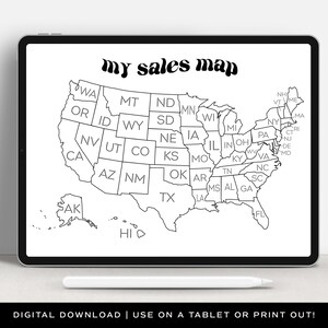 Sales Map No. 1 | Small Business Sales Map, Sales Tracker, Shipping ...