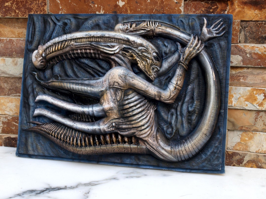 H.R. Giger Necronom IV 3D Sculpture Wall Hanger - Etsy Denmark