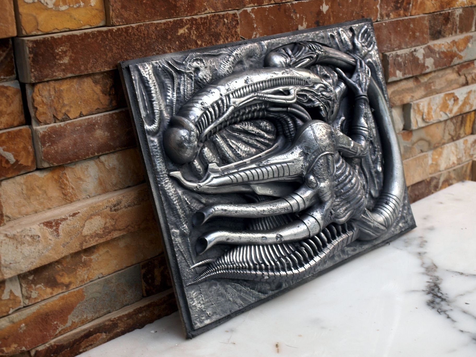 H.R. Giger Necronom IV 3D Sculpture Wall Hanger - Etsy Denmark