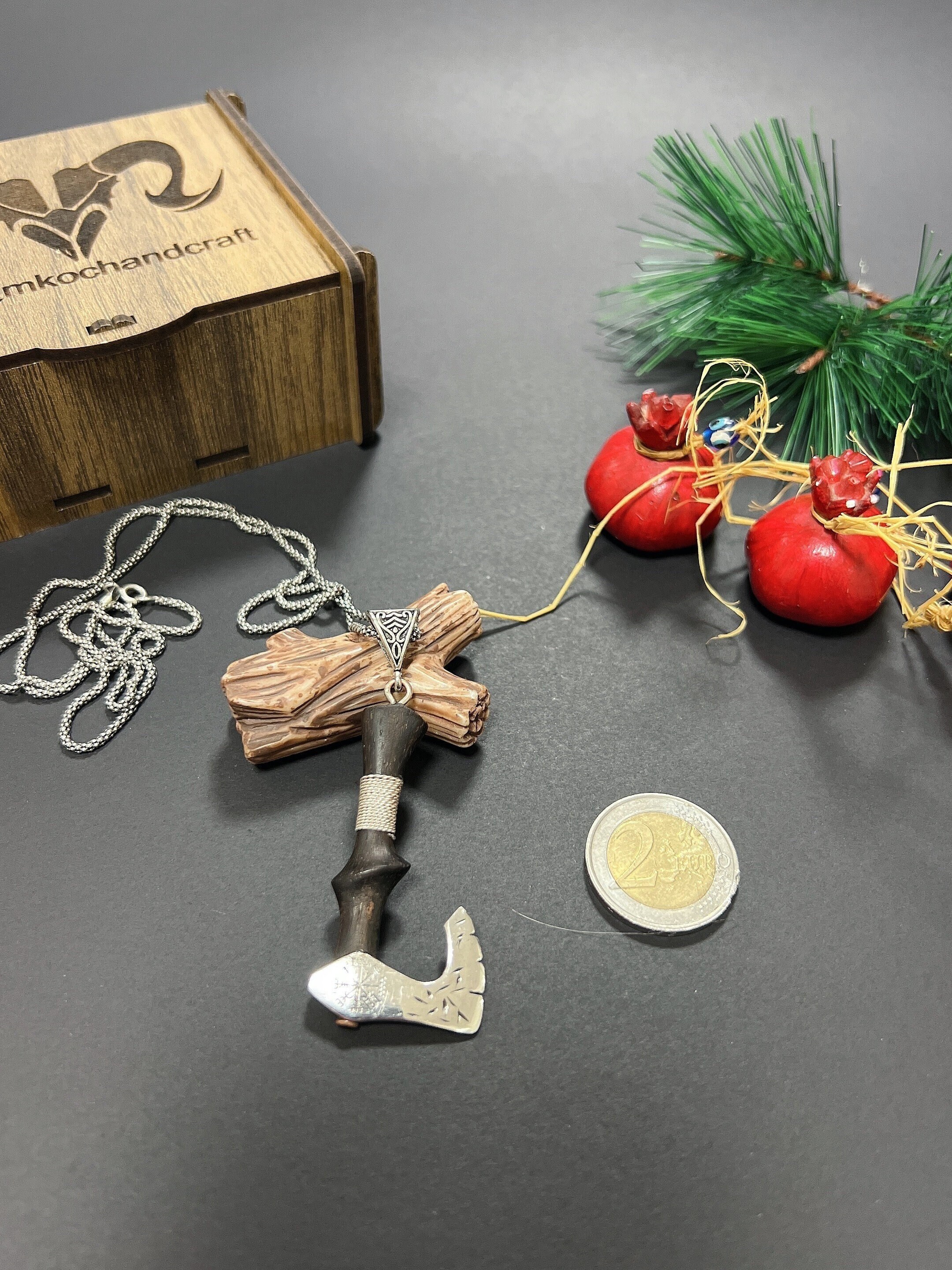Mens Silver Axe Pendant With Chain Silver Battle Axe - Etsy