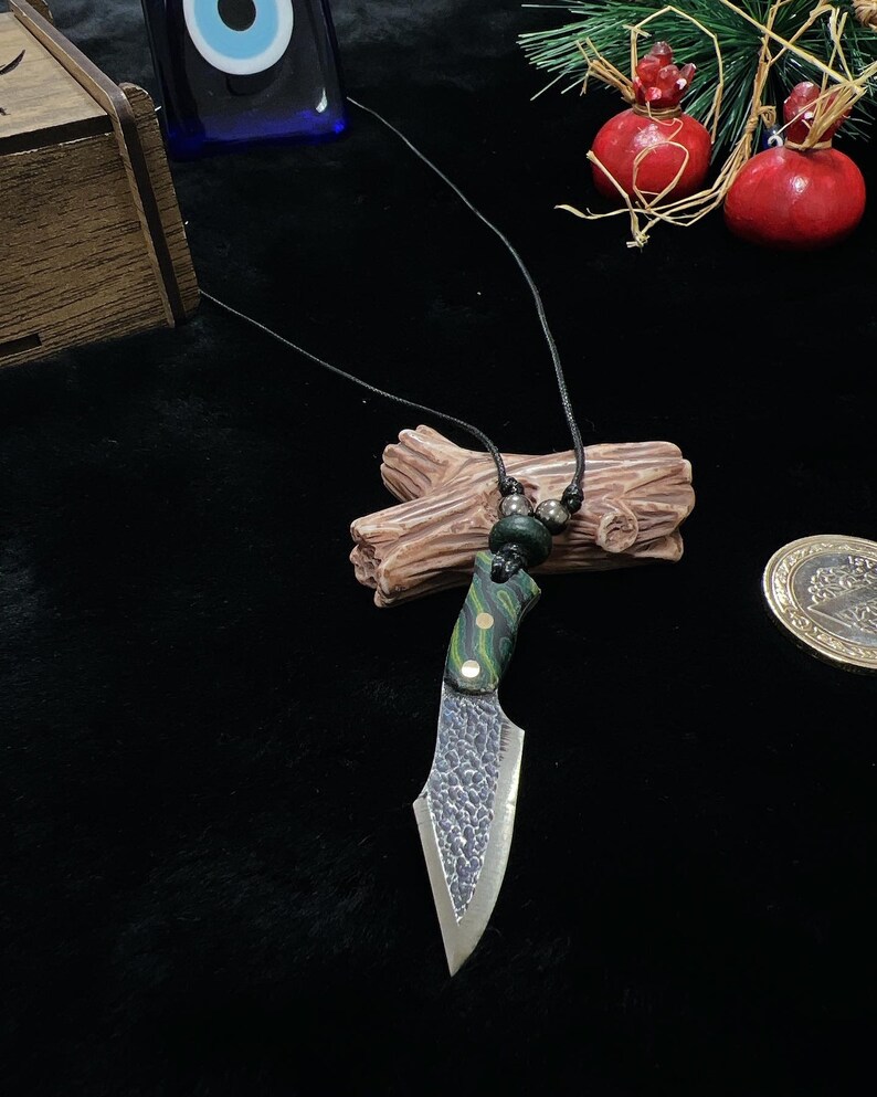 Stainless Steel Tactical Hunter Knife Necklace, Handmadenecklace, Knife ...