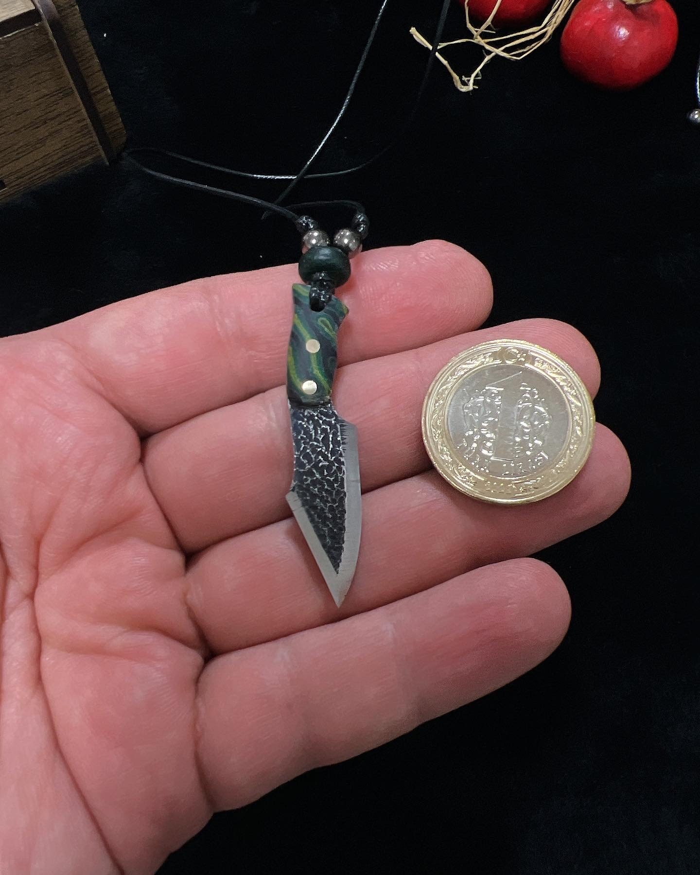Stainless Steel Tactical Hunter Knife Necklace, Handmadenecklace, Knife ...