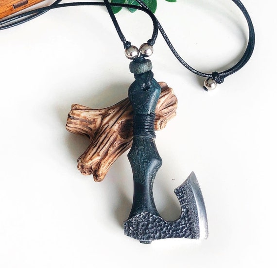 Viking Axe Pendant Battle Necklace Warrior Necklace - Etsy