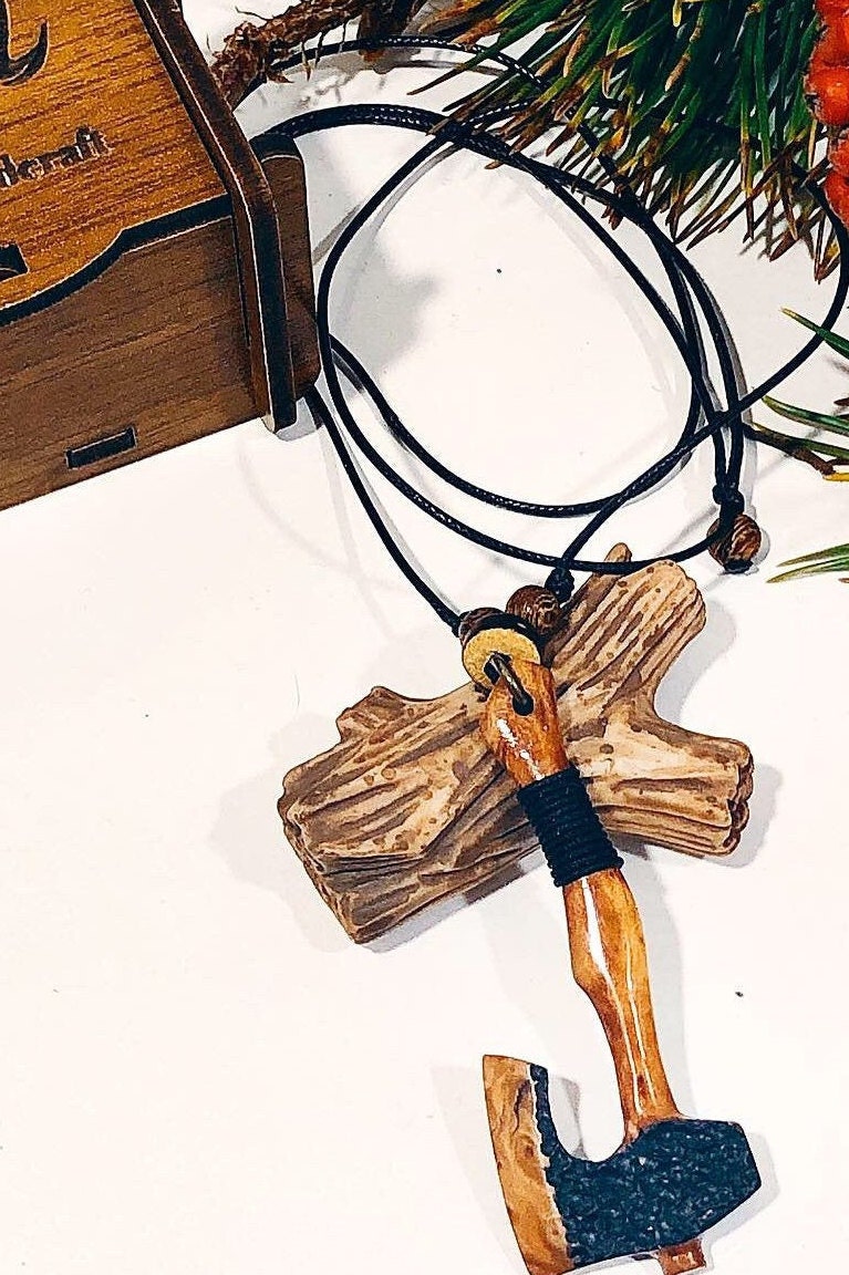 Viking Axe Pendant Battle Necklace Warrior Necklace - Etsy UK