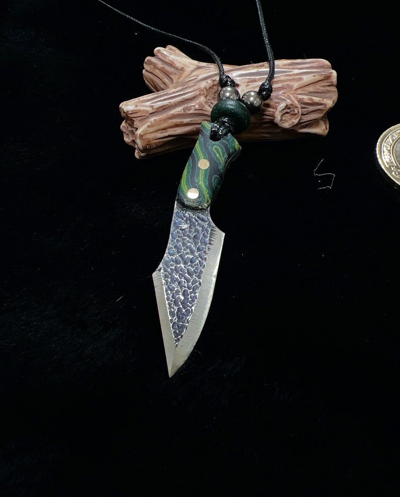 Stainless Steel Tactical Hunter Knife Necklace, Handmadenecklace, Knife ...