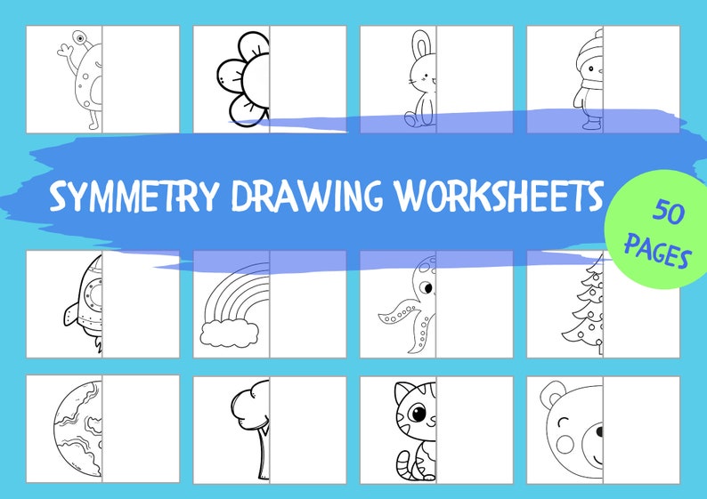 Symmetry Drawing Activity - Etsy
