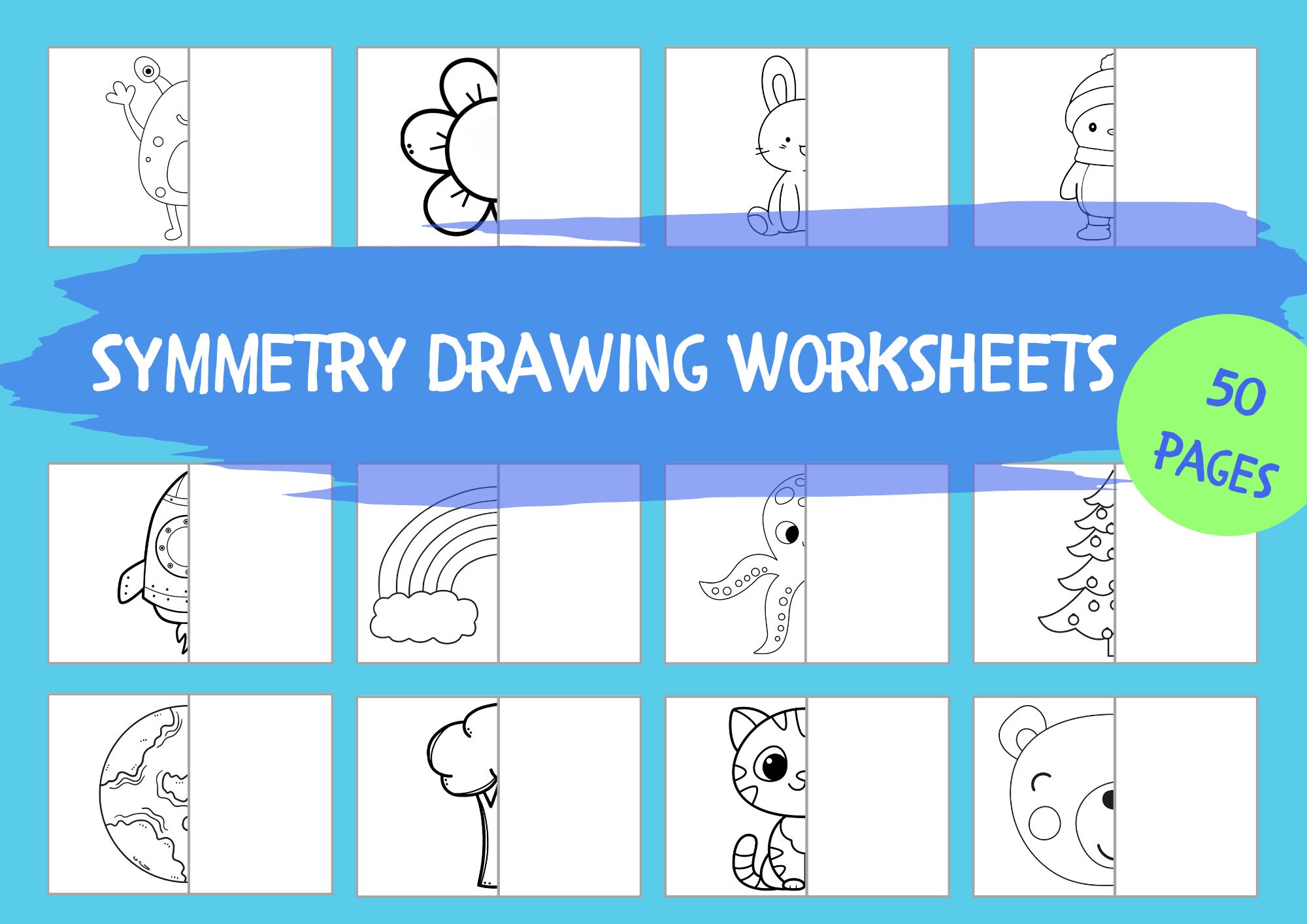 Symmetry Drawing Activity - Etsy