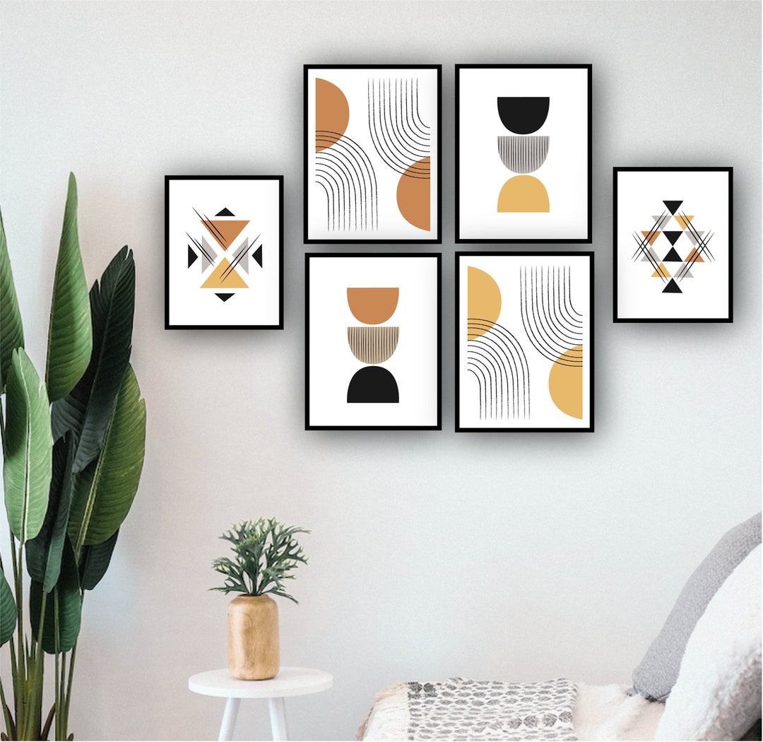 Mid Century Modern - Mix & Match Print Set - Etsy