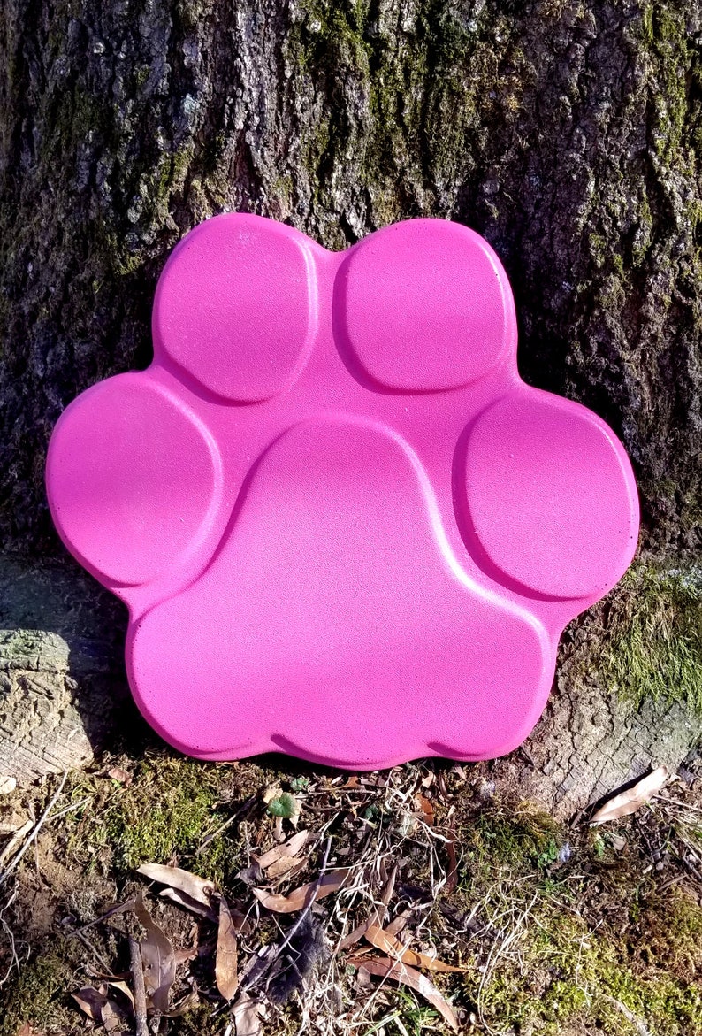 Paw Print Stepping Stone Gravestone Memorial Personalized - Etsy