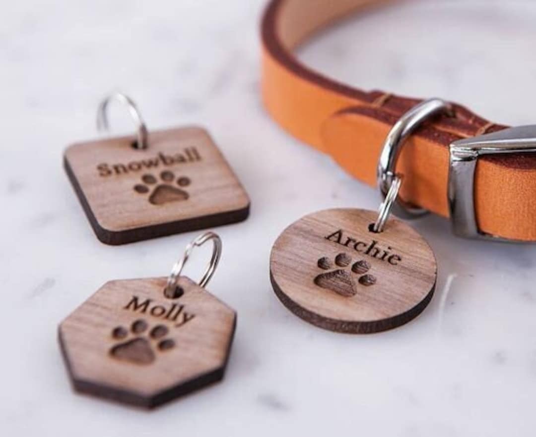 Personalized Pet ID Tags - Cat Name Tag - Dog Name Tag - Pet Collar Tag ...