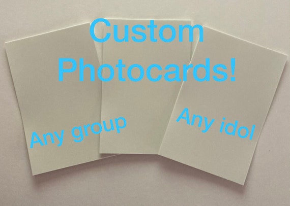 Custom Photocards Sticker Options - Etsy