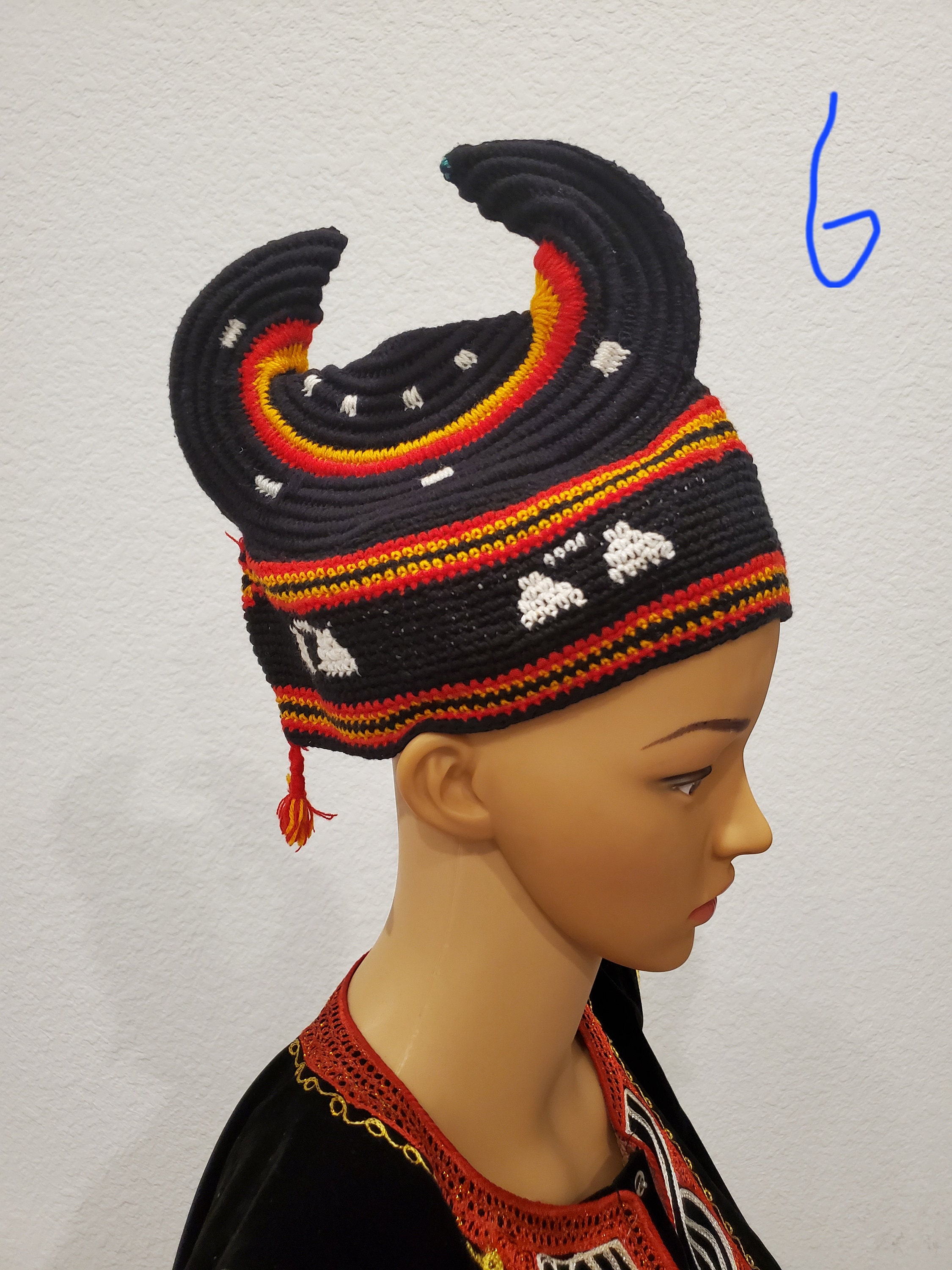 Bamenda Toghu Hat Traditional Hat African Multi Color Hats - Etsy